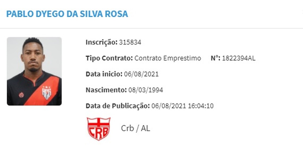 Escalação do CRB Pablo Dyego é regularizado embarca e pode estrear contra o Londrina crb ge