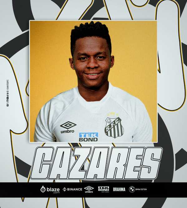 Santos anuncia a contratação do meia atacante Cazares santos ge