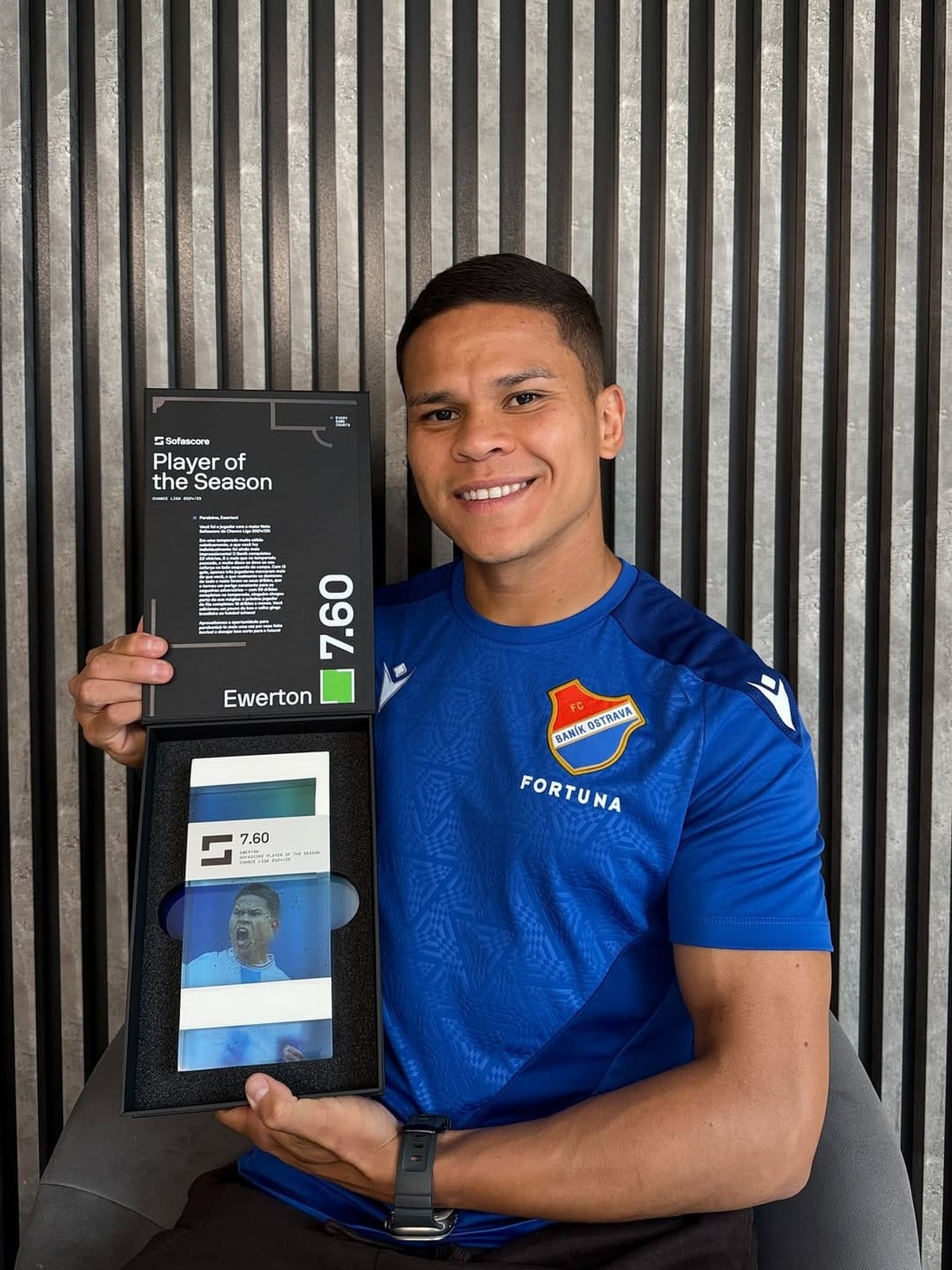 Ewerton Silva ganha prêmio de melhor jogador da temporada na República Tcheca