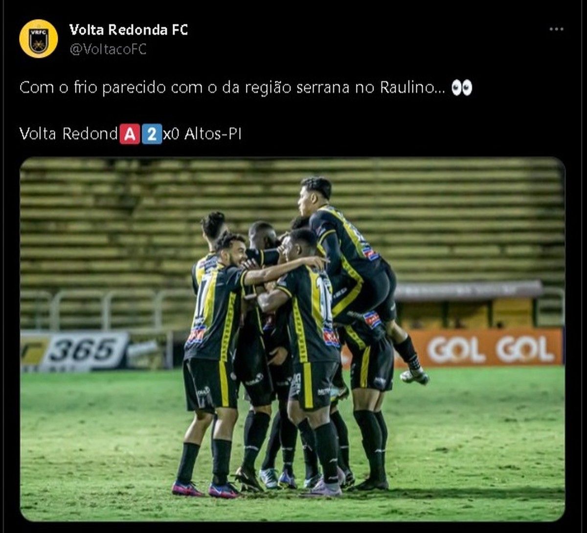 Volta Redonda provoca Resende após derrota que impediu acesso do rival no Carioca | futebol | ge