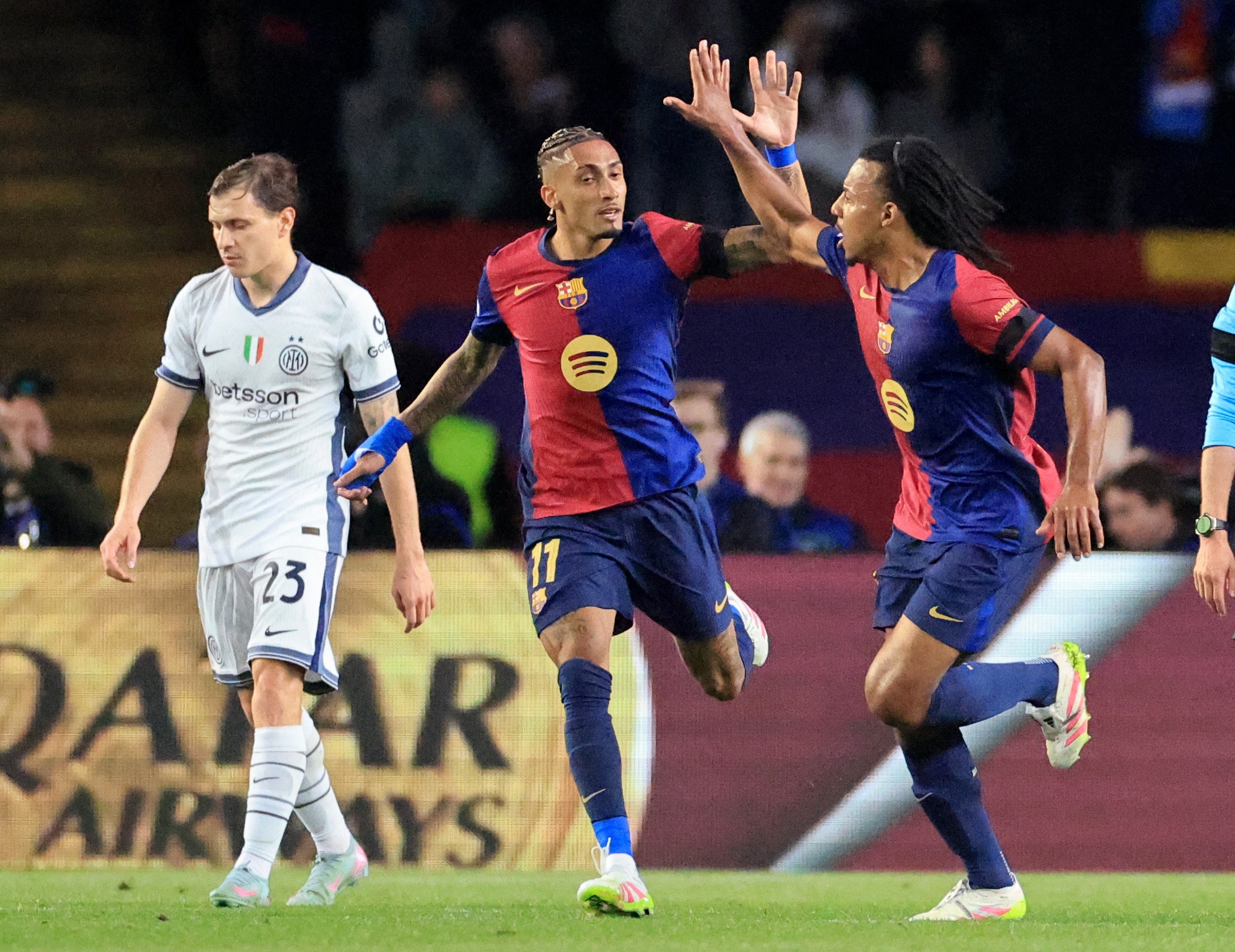 Raphinha critica gols levados pelo Barcelona contra a Inter | Ge