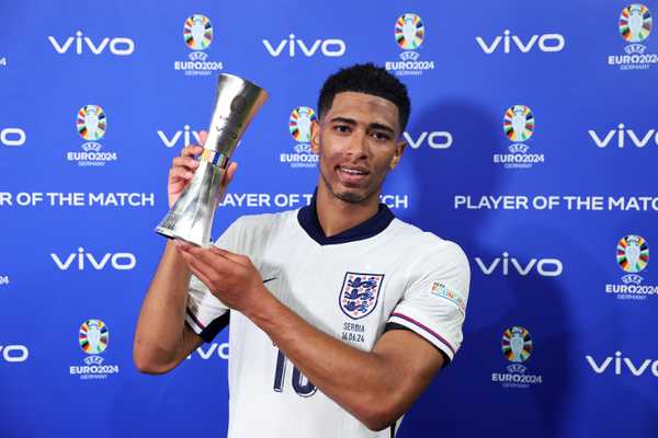 Euro 2024: Bellingham quebra recordes pela Inglaterra na estreia da ...