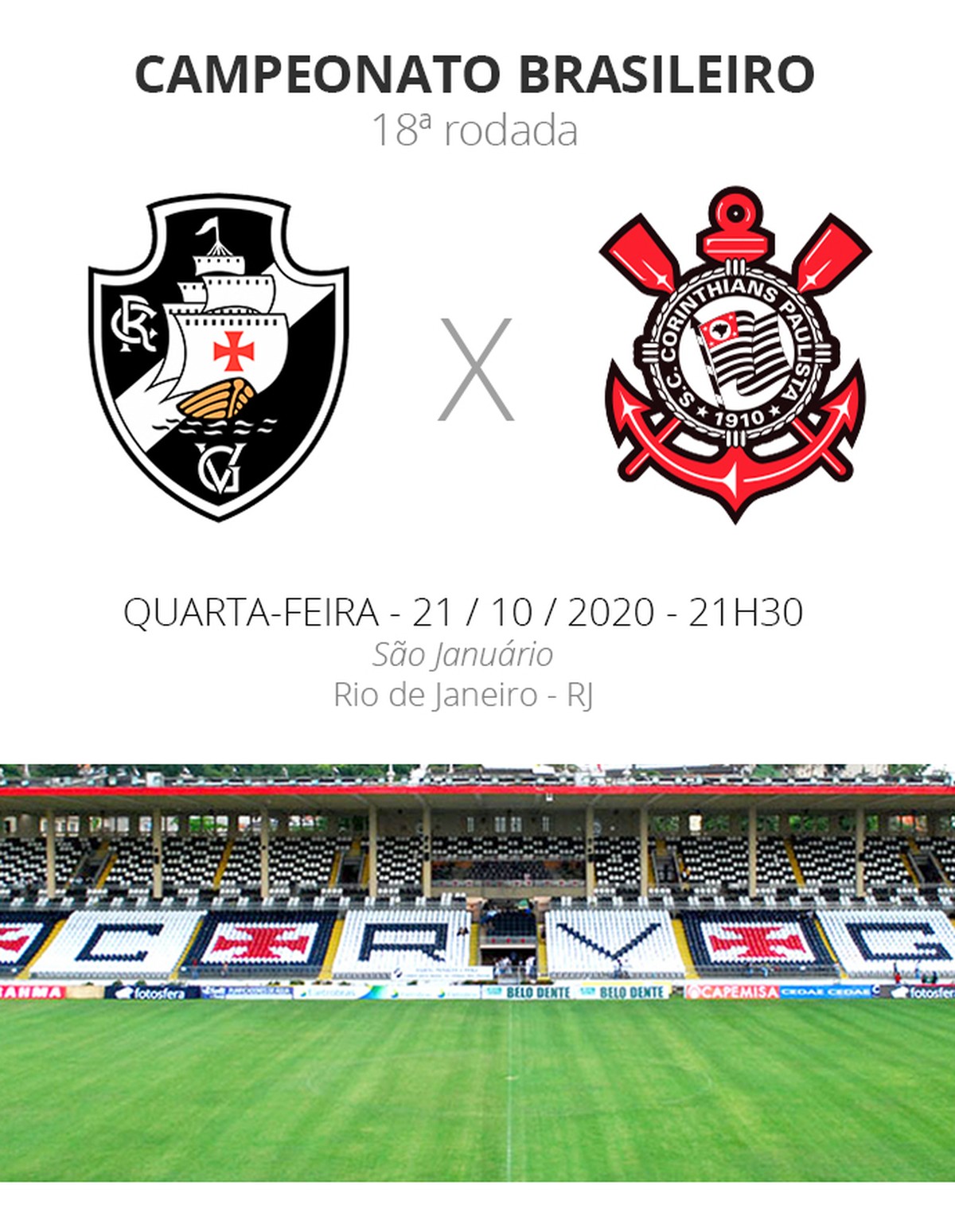 Vasco x Corinthians: veja onde assistir, escalações, desfalques e ...