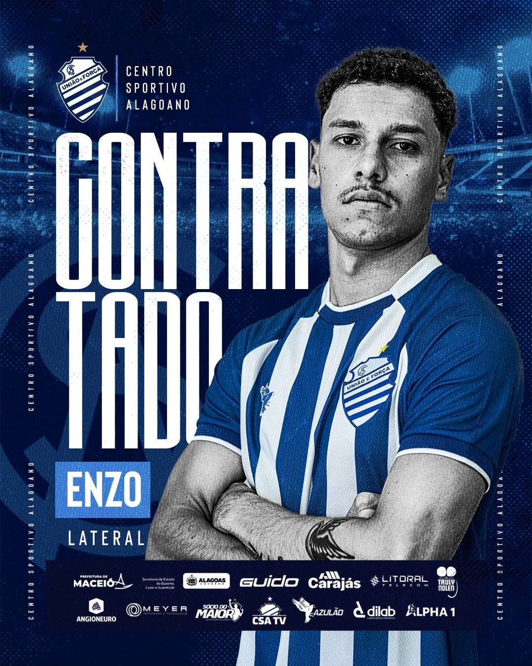 Diretoria do CSA contrata o lateral Enzo Henrique | Ge