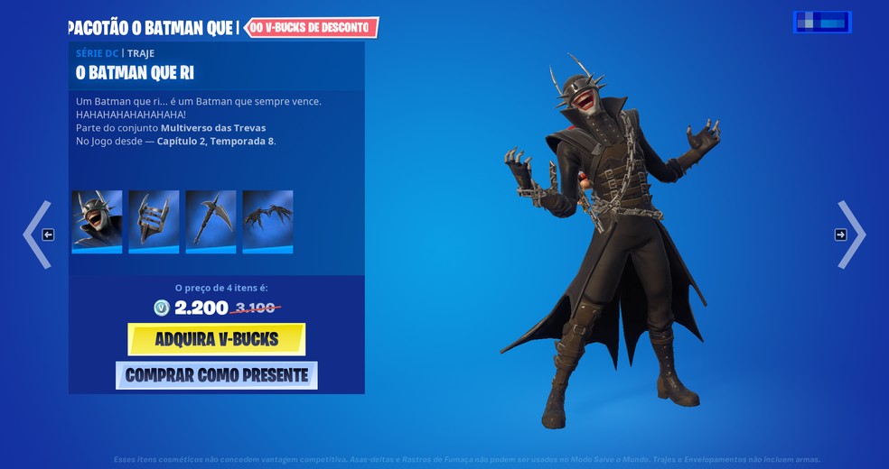Fortnite THE BATMAN WHO LAUGHS Skin First Look (hybrid Of, 59% OFF
