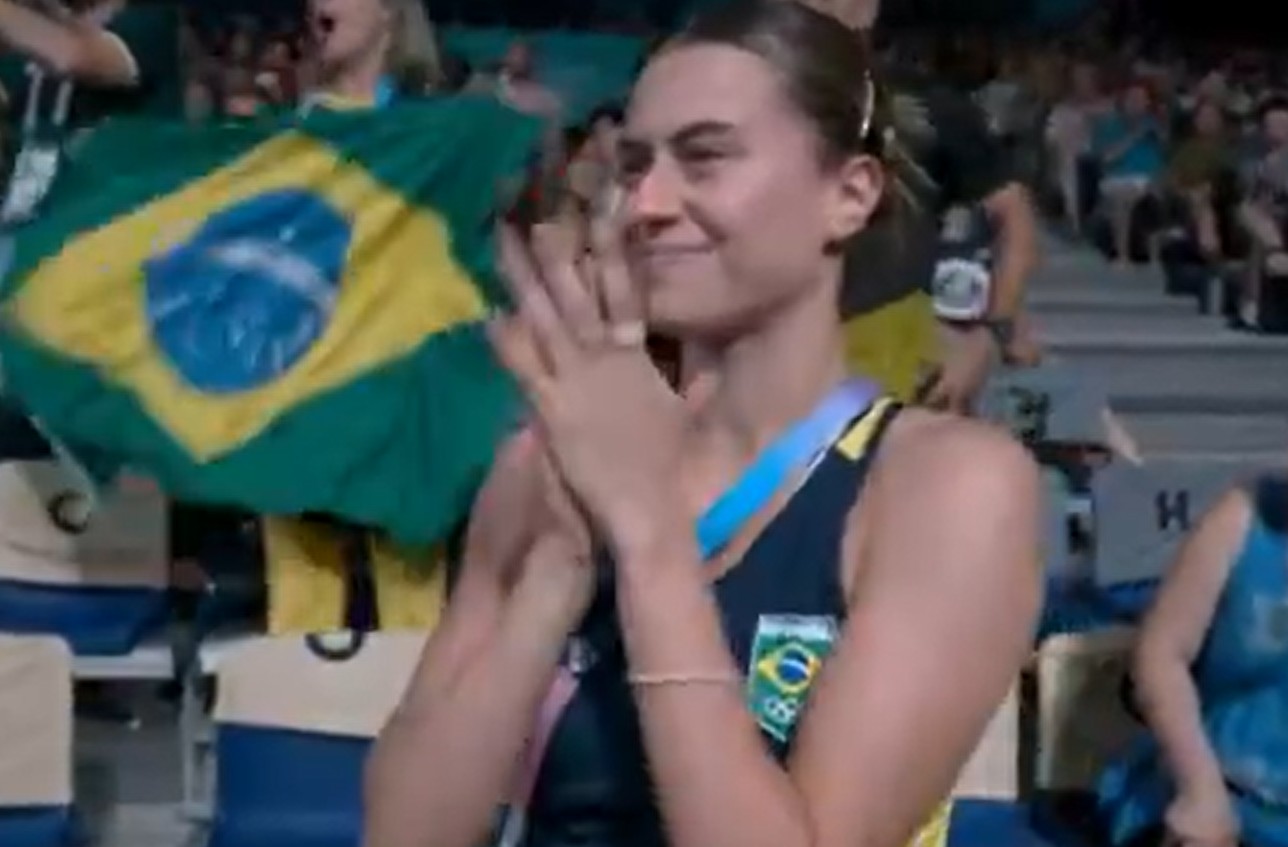 Namorada de Calderano se emociona com vitória nas Olimpíadas; vídeo | Ge