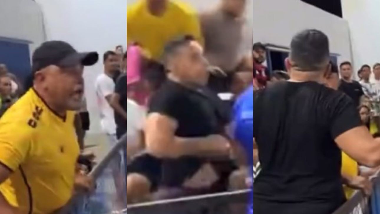 Torcedor puxa arma após empurrão e confusão; veja vídeo | Ge