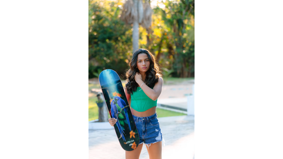 Rayssa Leal revela skate personalizado para competir em Paris