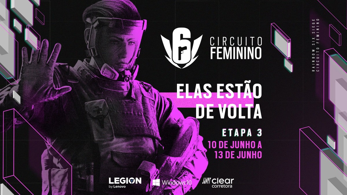 R6 Circuito Feminino: Ubisoft divulga detalhes da 3ª etapa | rainbow 6 | ge