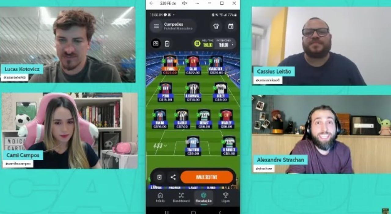 Mercado aberto para a rodada #2 do Cartola Campeões: veja os jogos válidos e escale seu time!