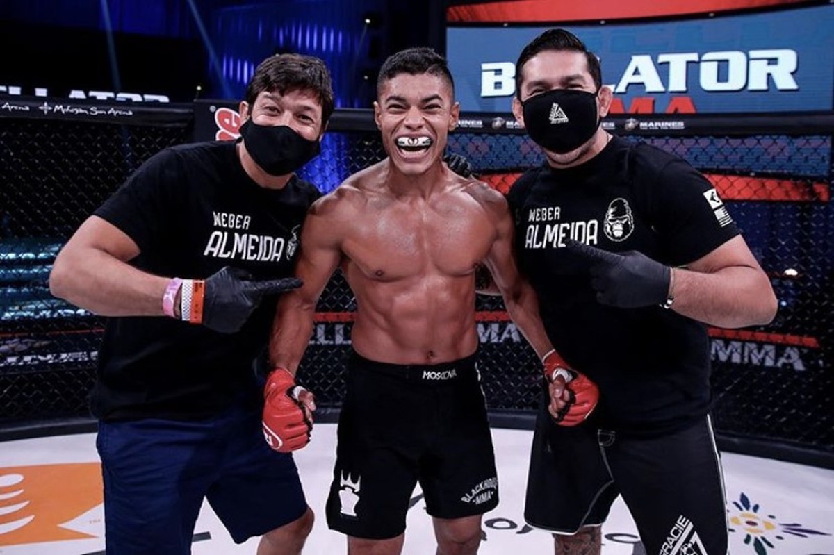 Weber Almeida vence luta por nocaute na edição 244 do Bellator e segue ...