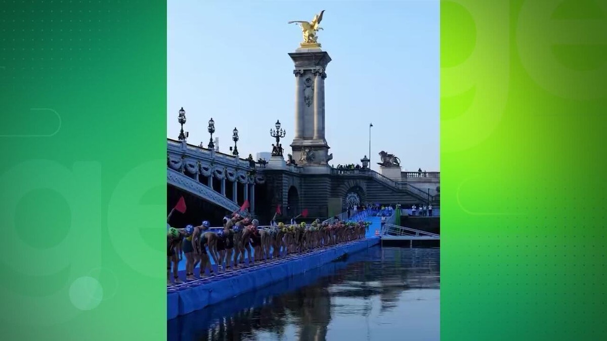 Atletas nadam no Rio Sena em primeiro evento-teste para Olimpíadas ...