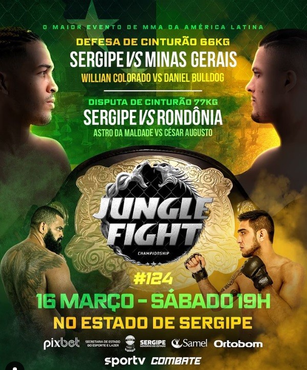 Jungle Fight 124 define lutas principais com cinturões em jogo em ...