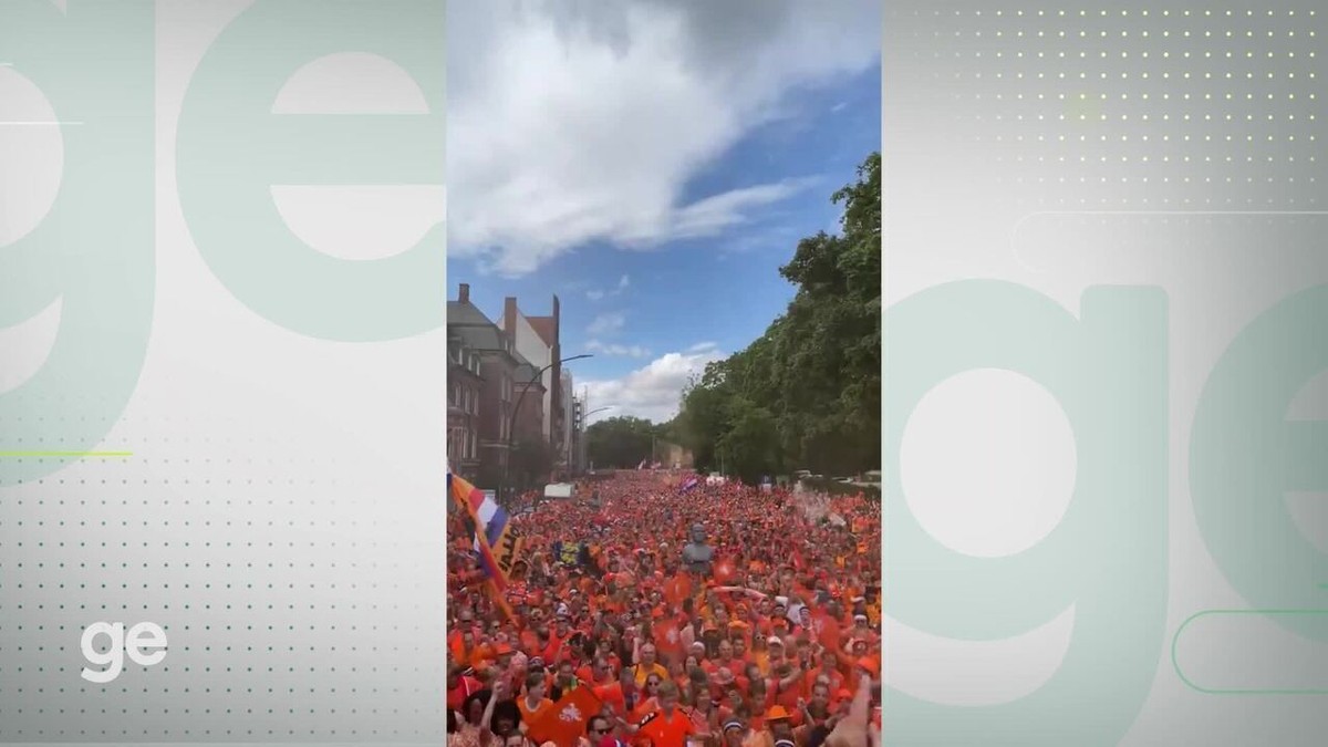 Torcida da Holanda forma "mar laranja" em dia de estreia na Euro ...