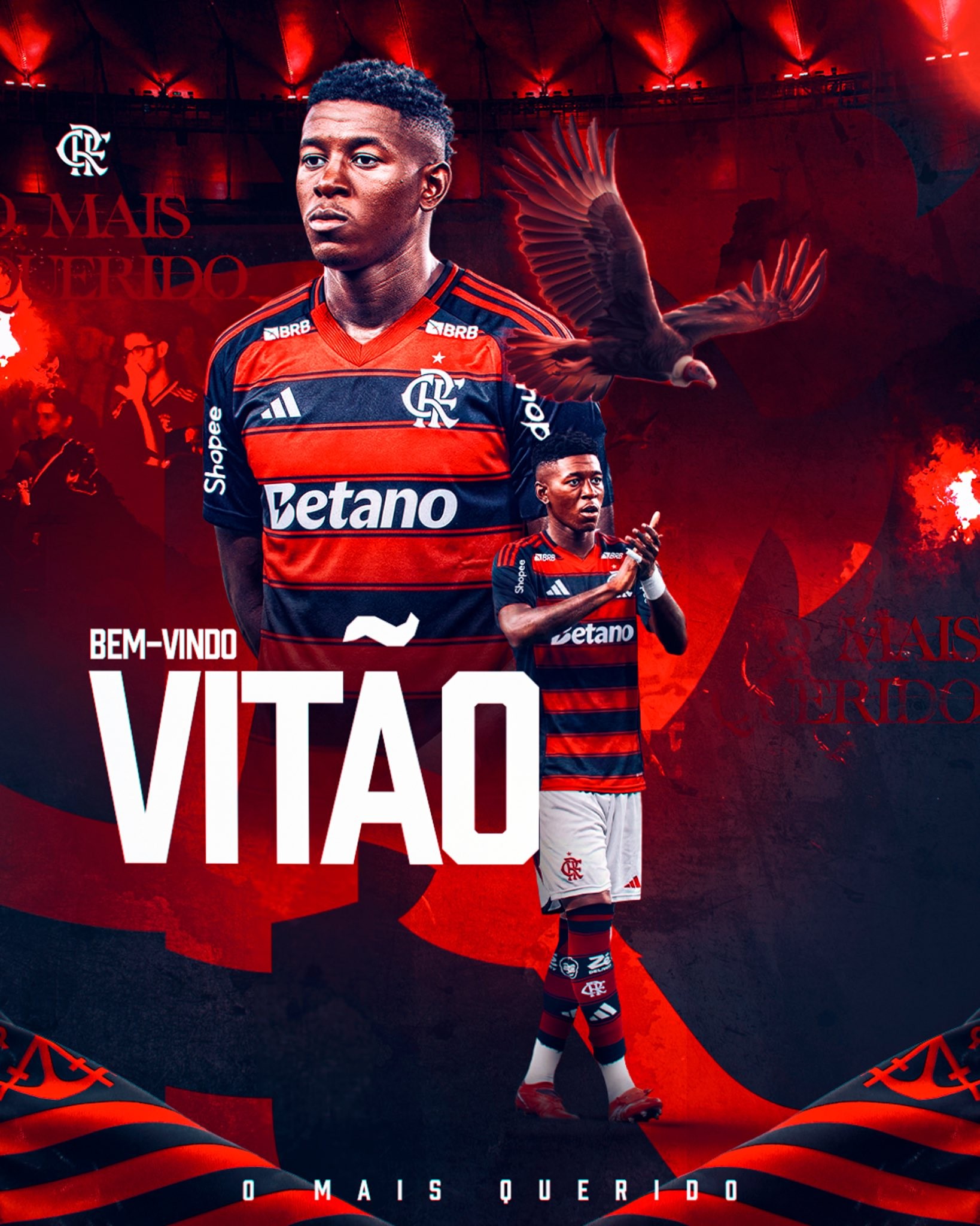 Flamengo anuncia a contratação do zagueiro Vitão | Ge