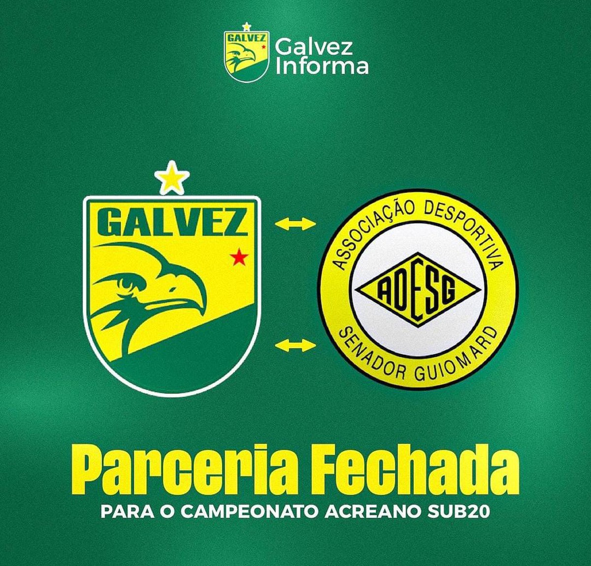 Galvez firma parceria com Adesg para disputa do Campeonato Acreano Sub ...