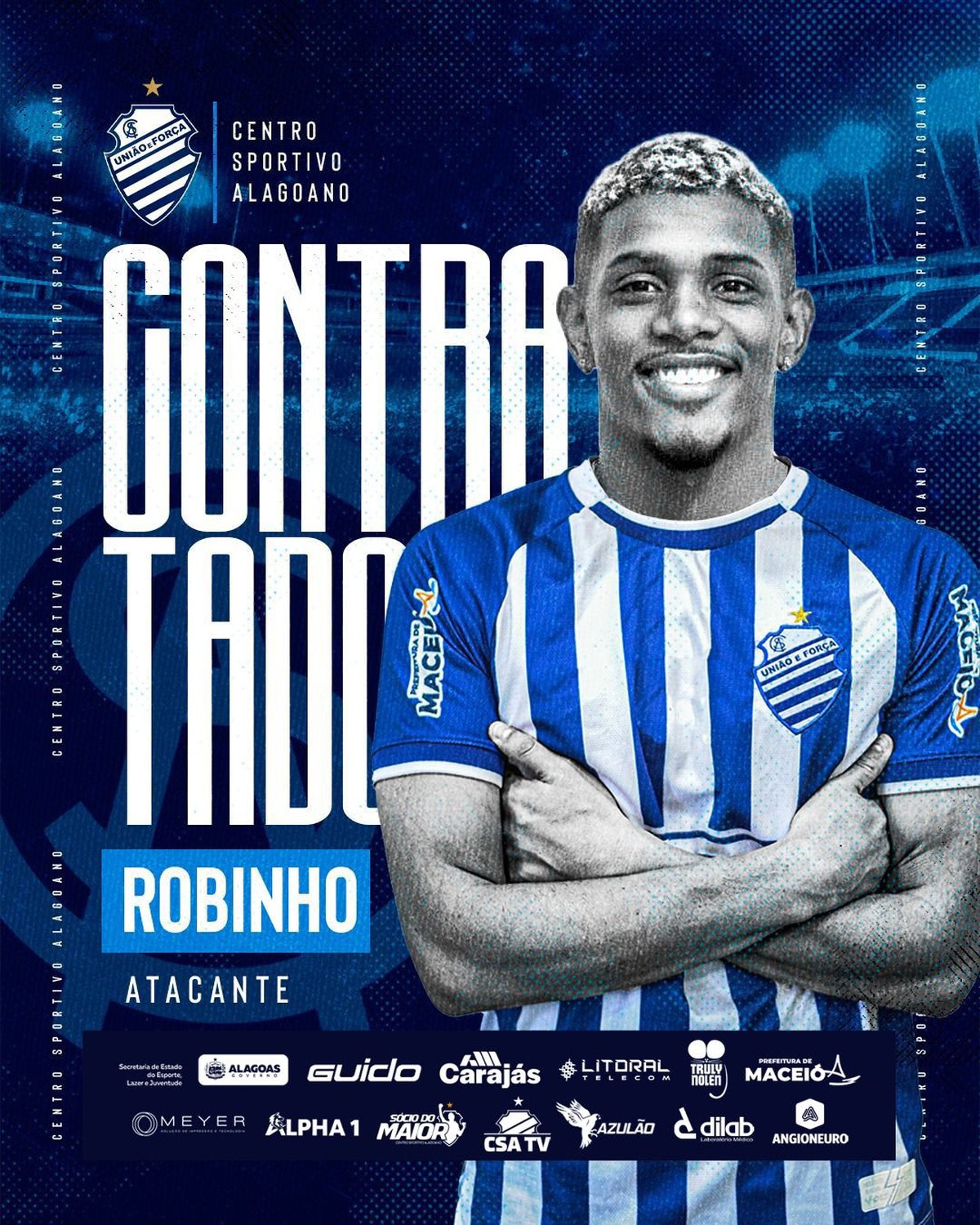 CSA anuncia o atacante Robinho, a 47ª contratação para esta temporada ...
