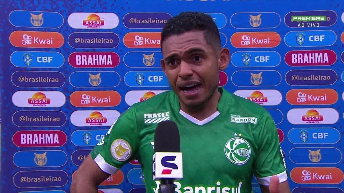 Dawhan reclama de pênalti marcado contra o Juventude e diz que derrota ...