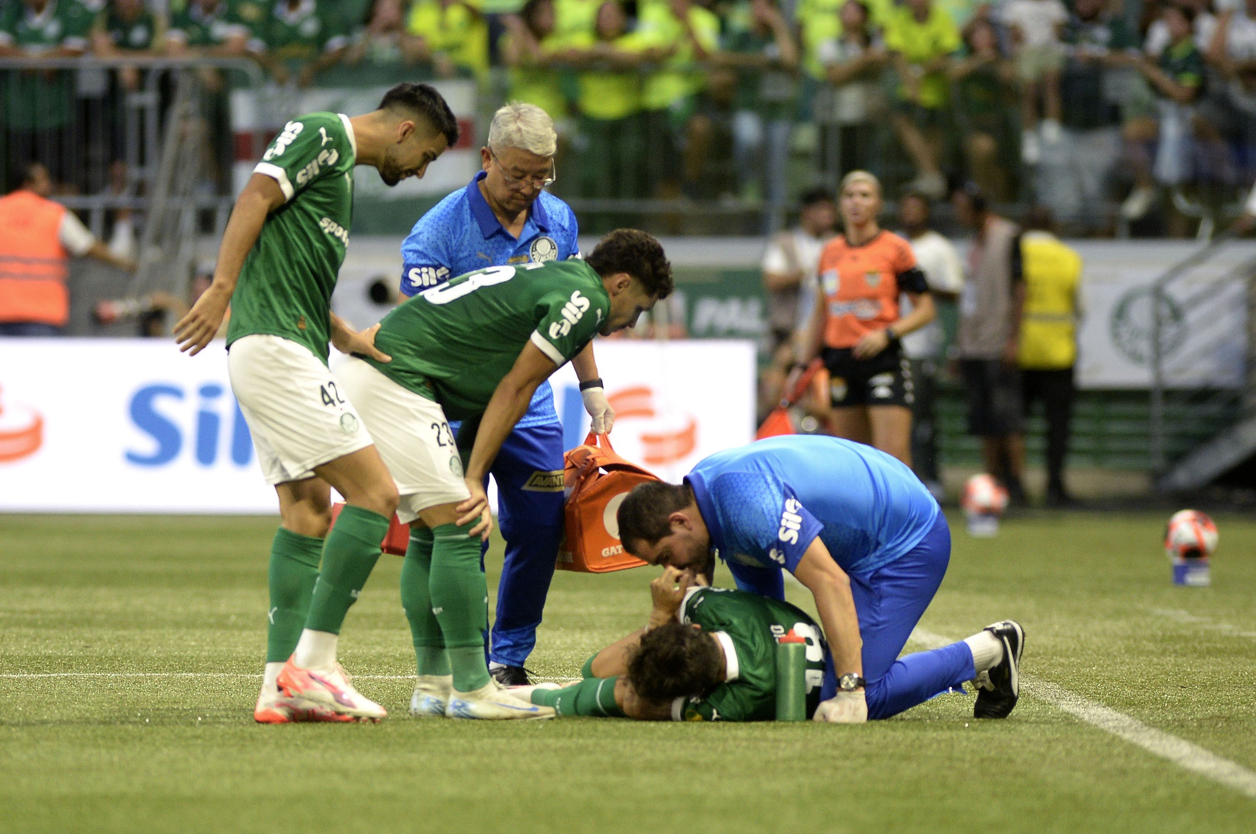 Mauricio tem luxação no ombro, sai chorando de campo e vira preocupação ...