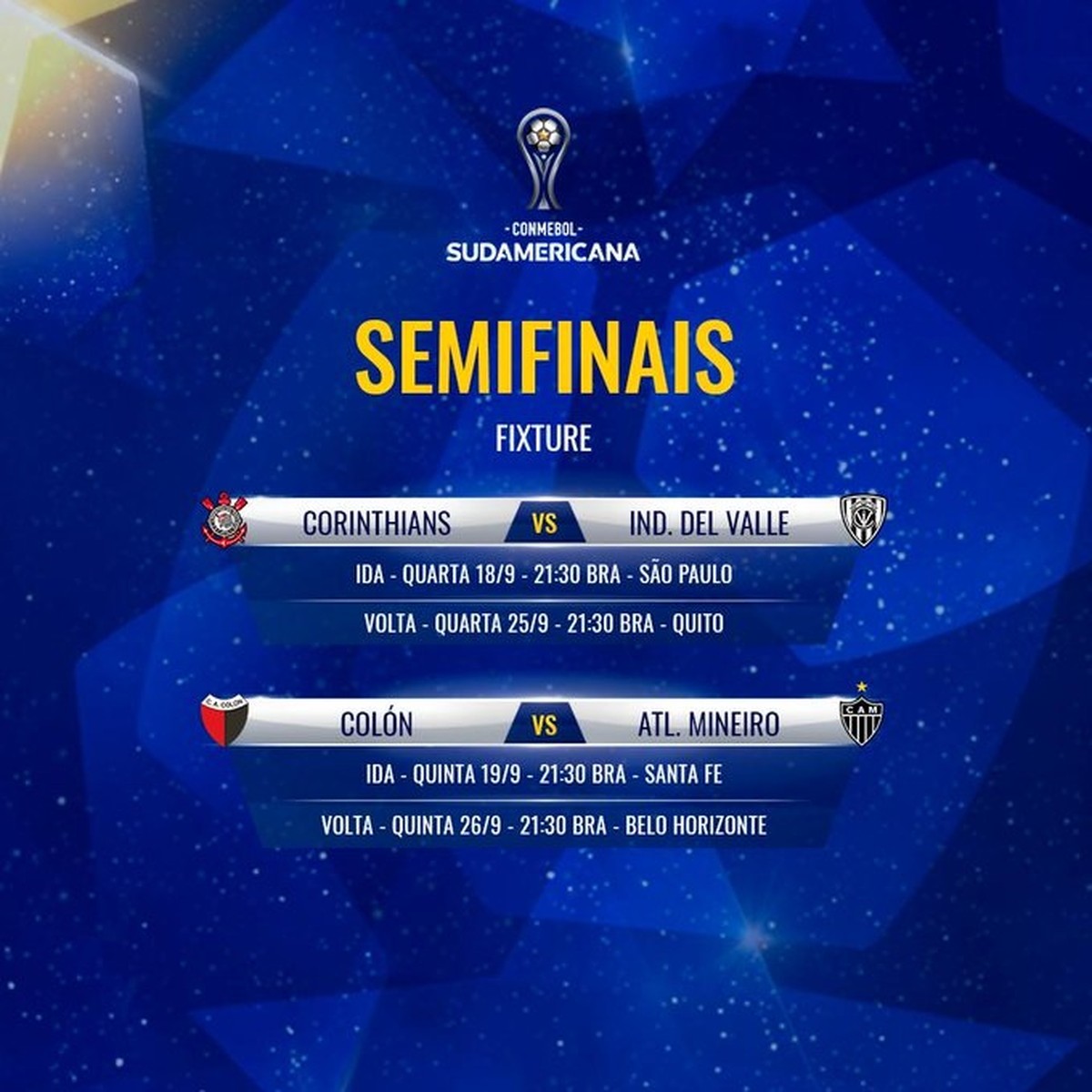 Veja as datas e os horários das semifinais da Copa Sul-Americana | copa ...