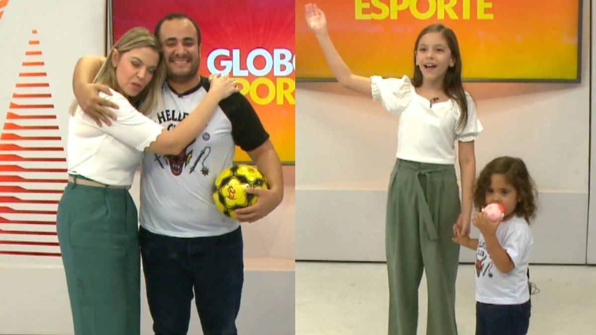 Globo Esporte ganha surpresa de dia das crianças, e apresentadores ...