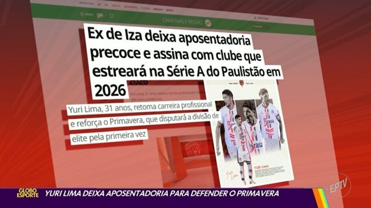 Primavera anuncia retorno de Lucas Douglas, destaque da Série A2 | Ge