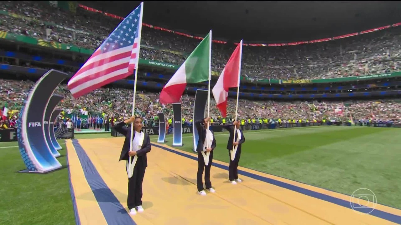 Copa do Mundo 2026: bandeira dos EUA é vaiada na abertura no México | Ge
