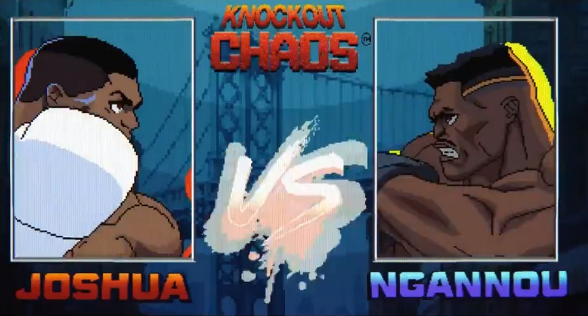 Ngannou e Anthony Joshua são retratados como personagens de game em ...
