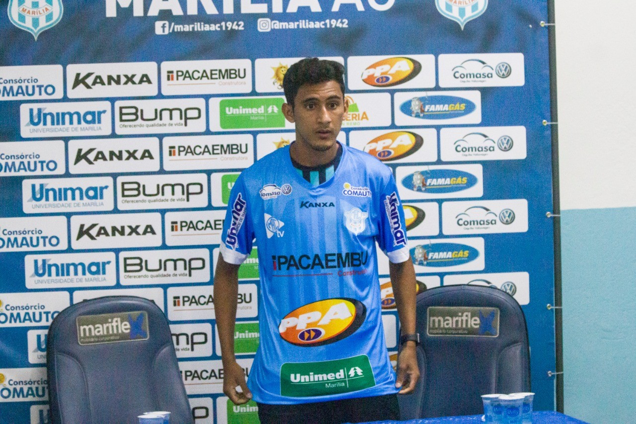 Marília anuncia a contratação do atacante Eric Di Maria, ex-São Caetano ...