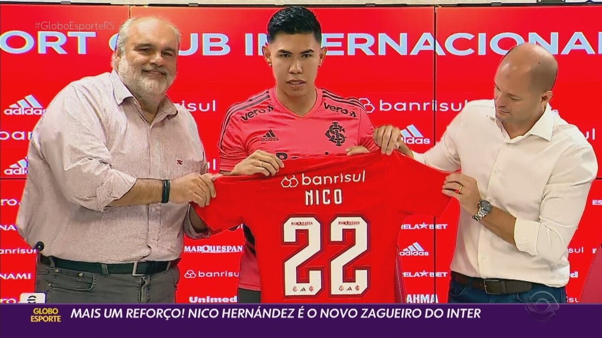 Nico Hernández é apresentado no Inter e comenta desafio: "Passo gigante ...