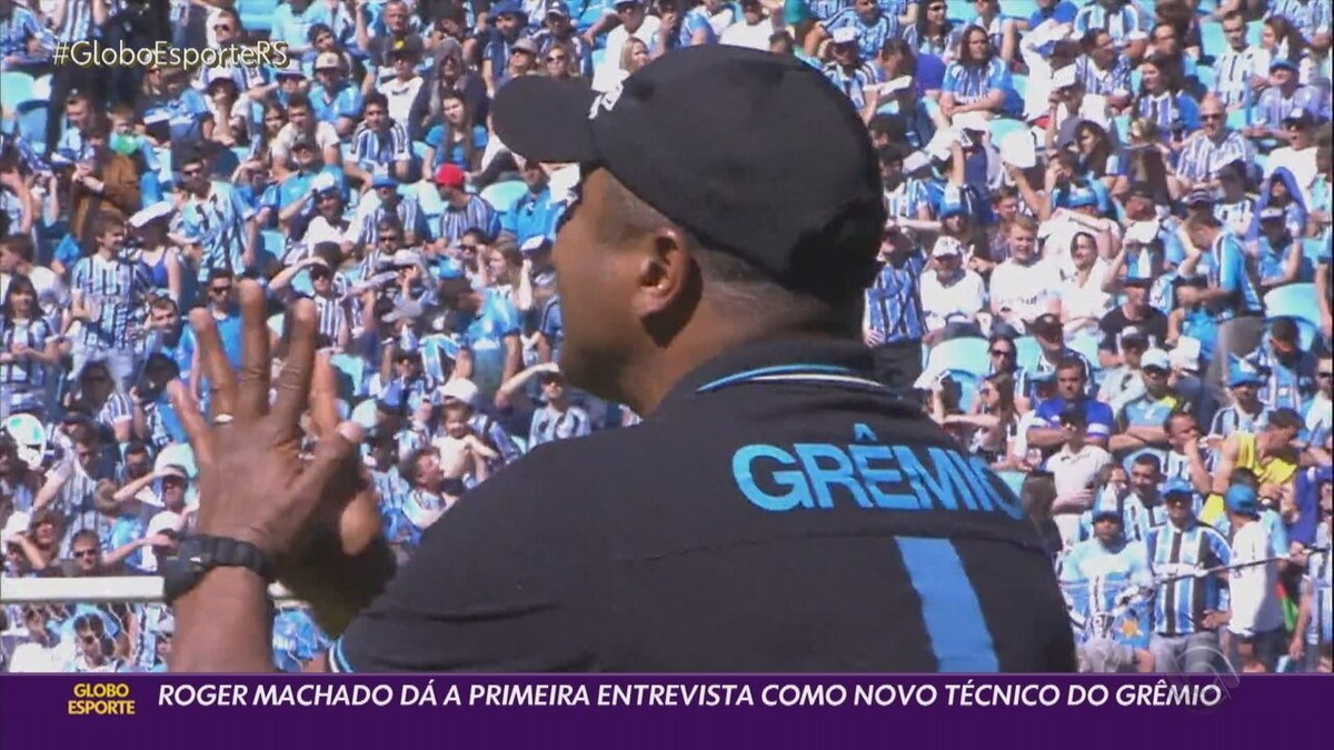 Roger revela papo com Mancini sobre grupo do Grêmio: "Motivado ...
