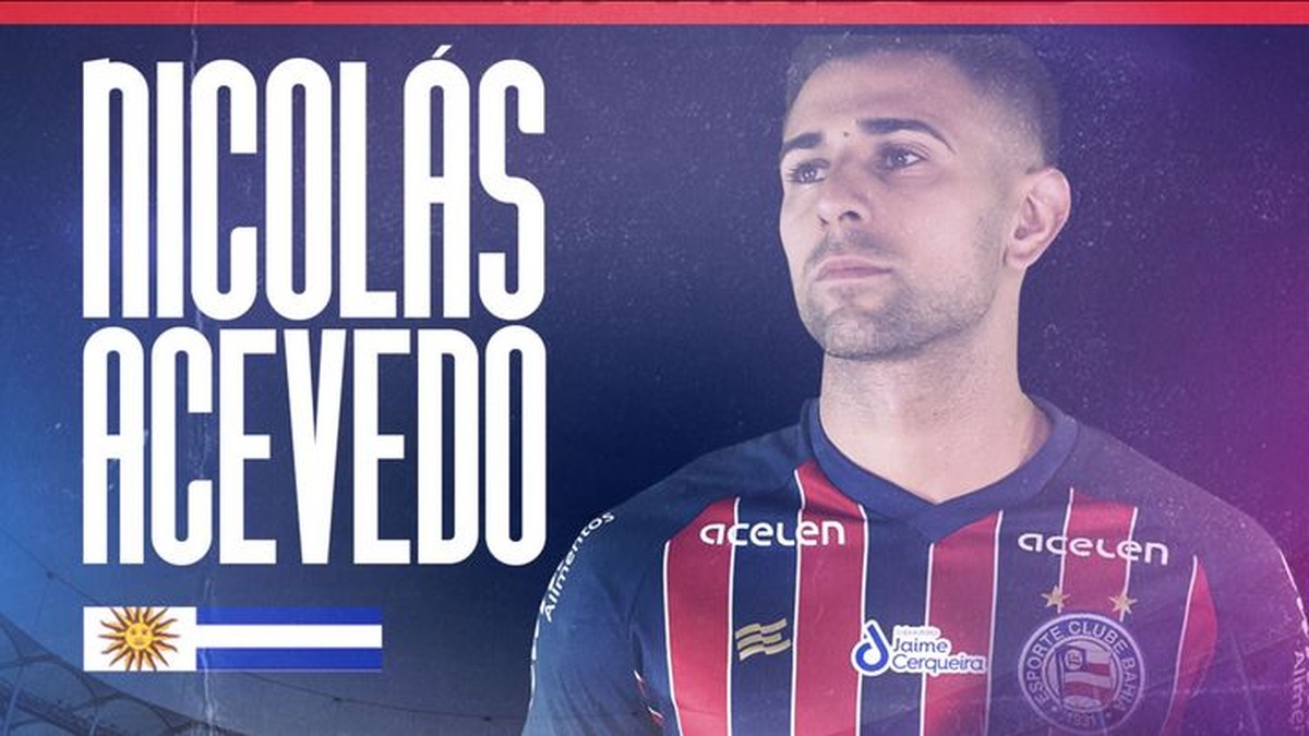 Bahia anuncia contratação do volante Nicolás Acevedo | bahia | ge