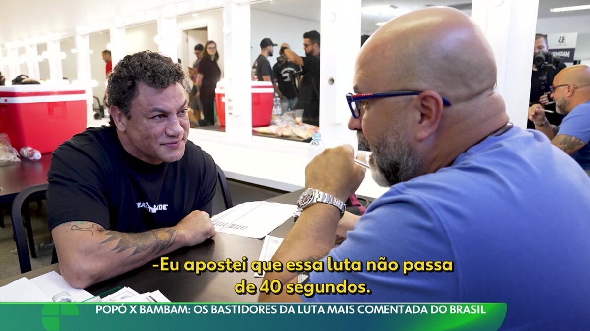 Popó x Bambam: veja bastidores exclusivos da luta | combate | ge