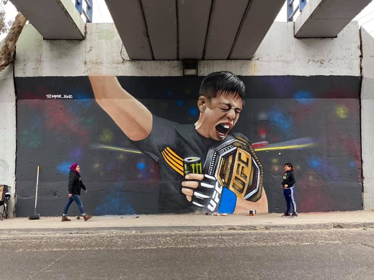 UFC 263: Brandon Moreno ganha mural com o cinturão em cidade natal ...