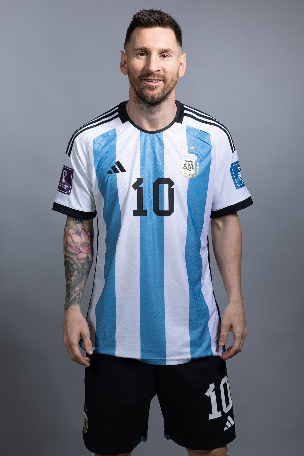 Sorria! Veja fotos oficiais de Messi e outros jogadores da Argentina na Copa | argentina | ge