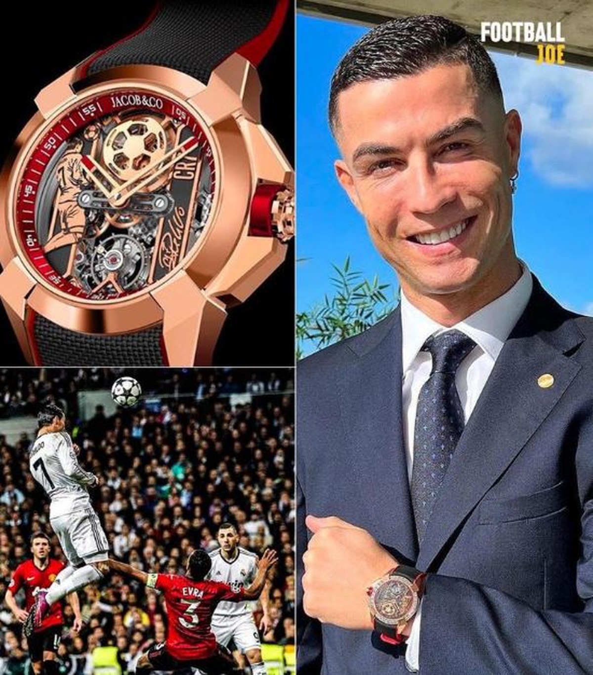 Provocação? Cristiano Ronaldo lança relógio com imagem de gol contra o ...