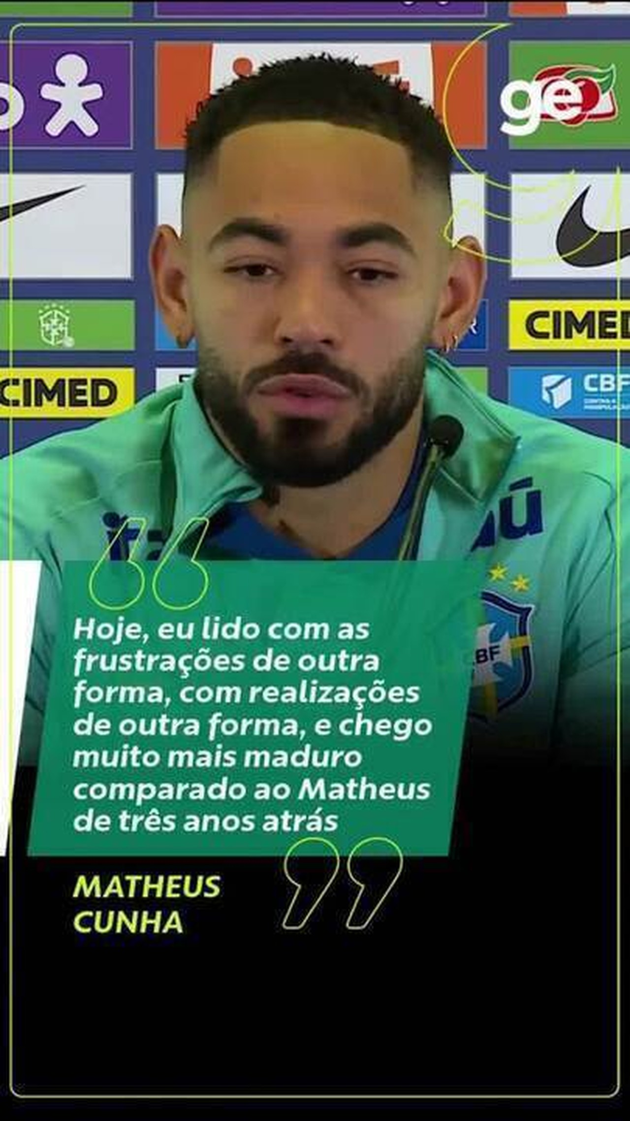 Matheus Cunha sofreu com críticas nas redes sociais, conta técnico do ...