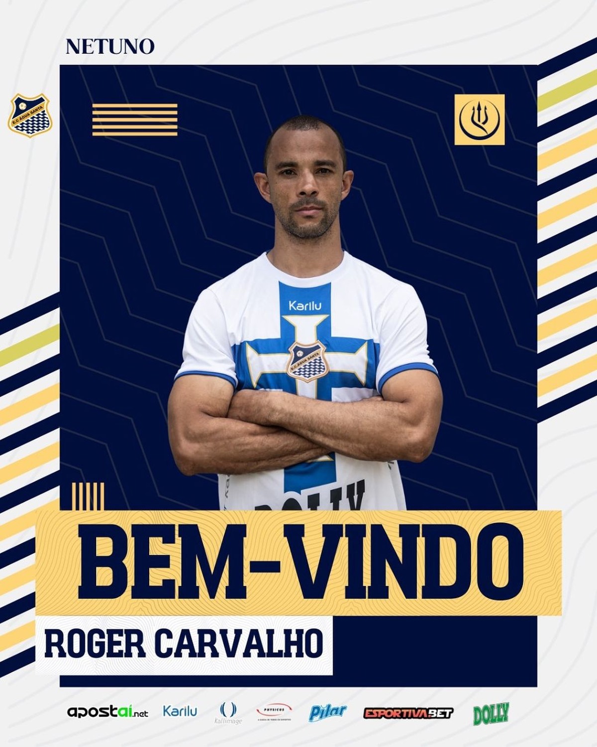 Zagueiro Roger Carvalho fecha com o Água Santa para o Paulistão | futebol | ge