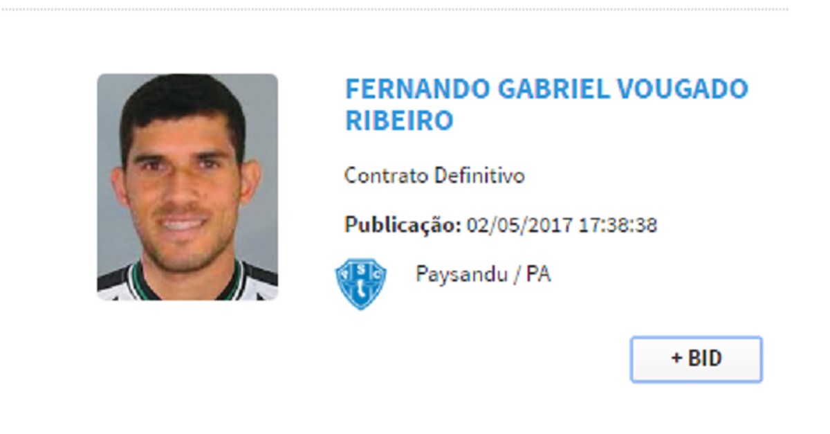 CBF antecipa Paysandu e confirma Fernando Gabriel; meia chega nesta ...