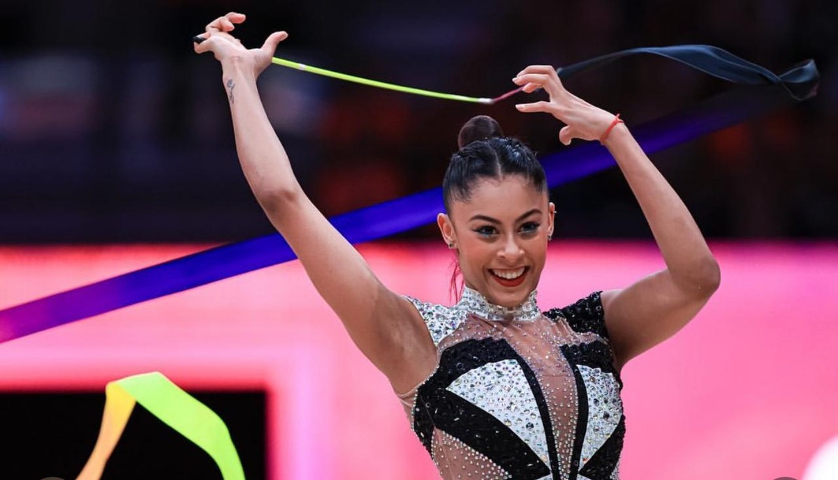 Barbara Domingos leva bronze na ginástica rítmica antes das Olimpíadas ...