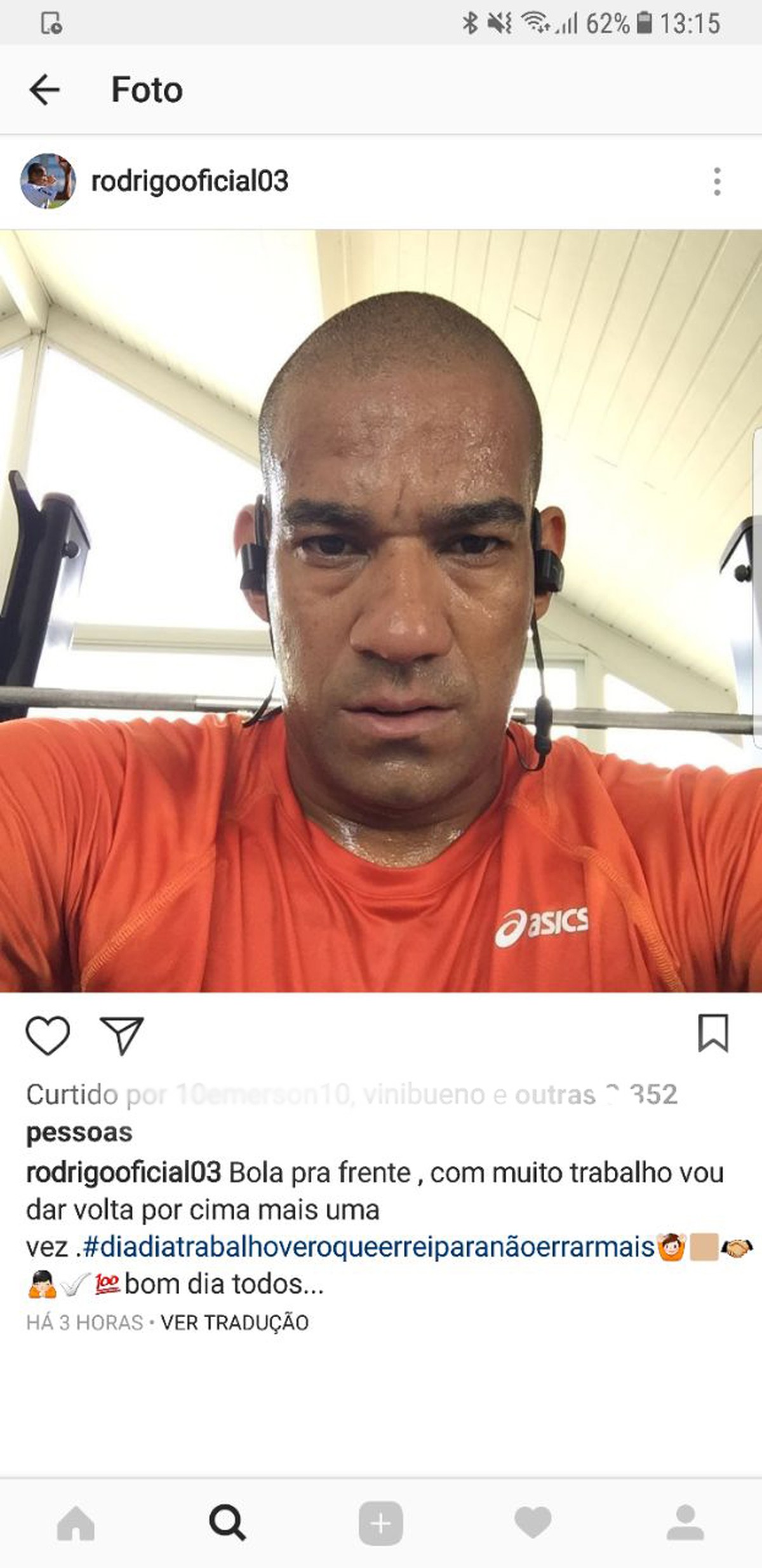Com futuro indefinido, Rodrigo posta: "Ver o que errei para não errar ...