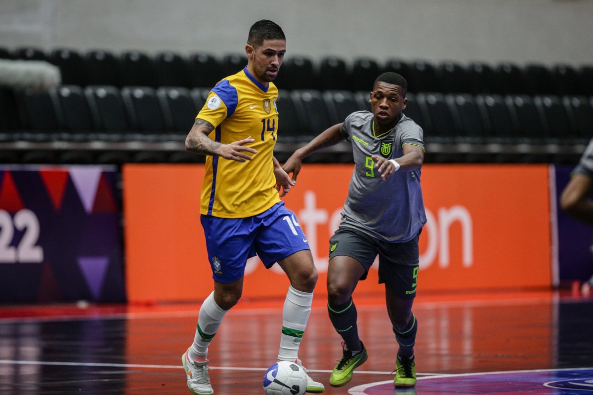 Brasil goleia Equador na estreia da Copa América de futsal | futsal | ge