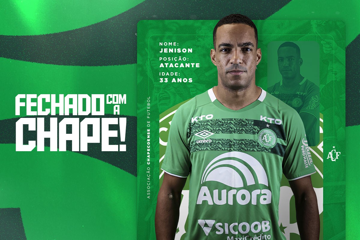 Jenison é o novo reforço da Chape para a Série B | brasileirão série b | ge