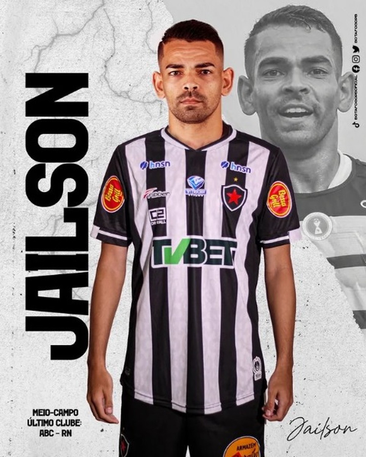 Botafogo-PB anuncia meia Jailson, ex-ABC, e fecha reformulação no setor ...