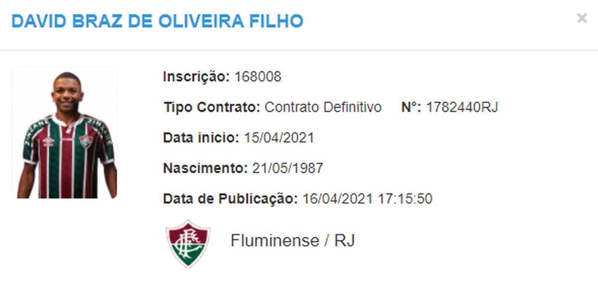 Mais um reforço regularizado: David Braz já aparece no BID como atleta ...