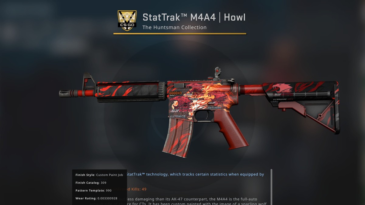 CS:GO: M4A4 Howl é vendida por quase R$ 700 mil; valor é recorde | cs ...