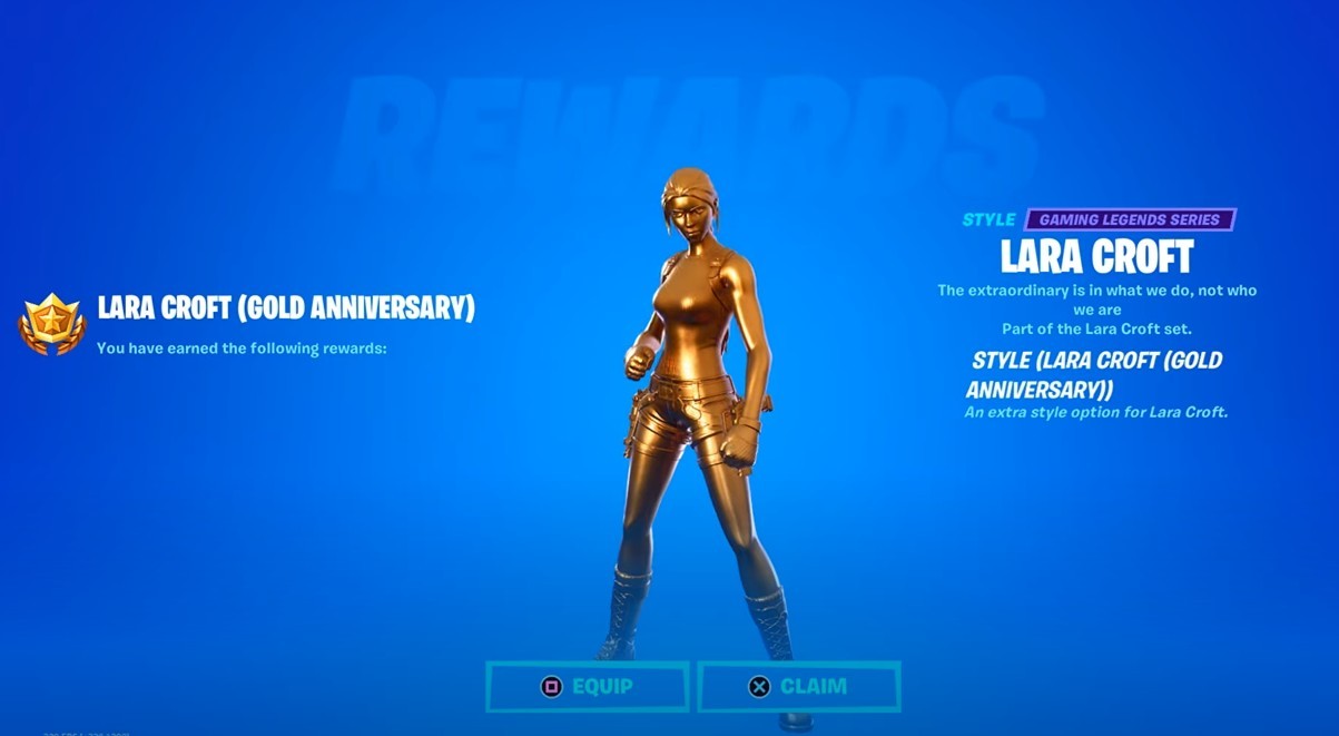 Fortnite: Lara Croft e como pegar skin dourada | esports | ge