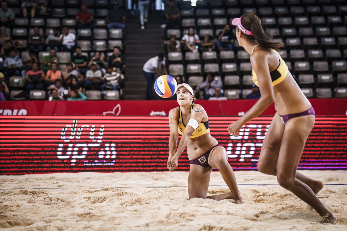Duda e Ana Patrícia são prata na etapa do México de vôlei de praia | vôlei de praia | ge