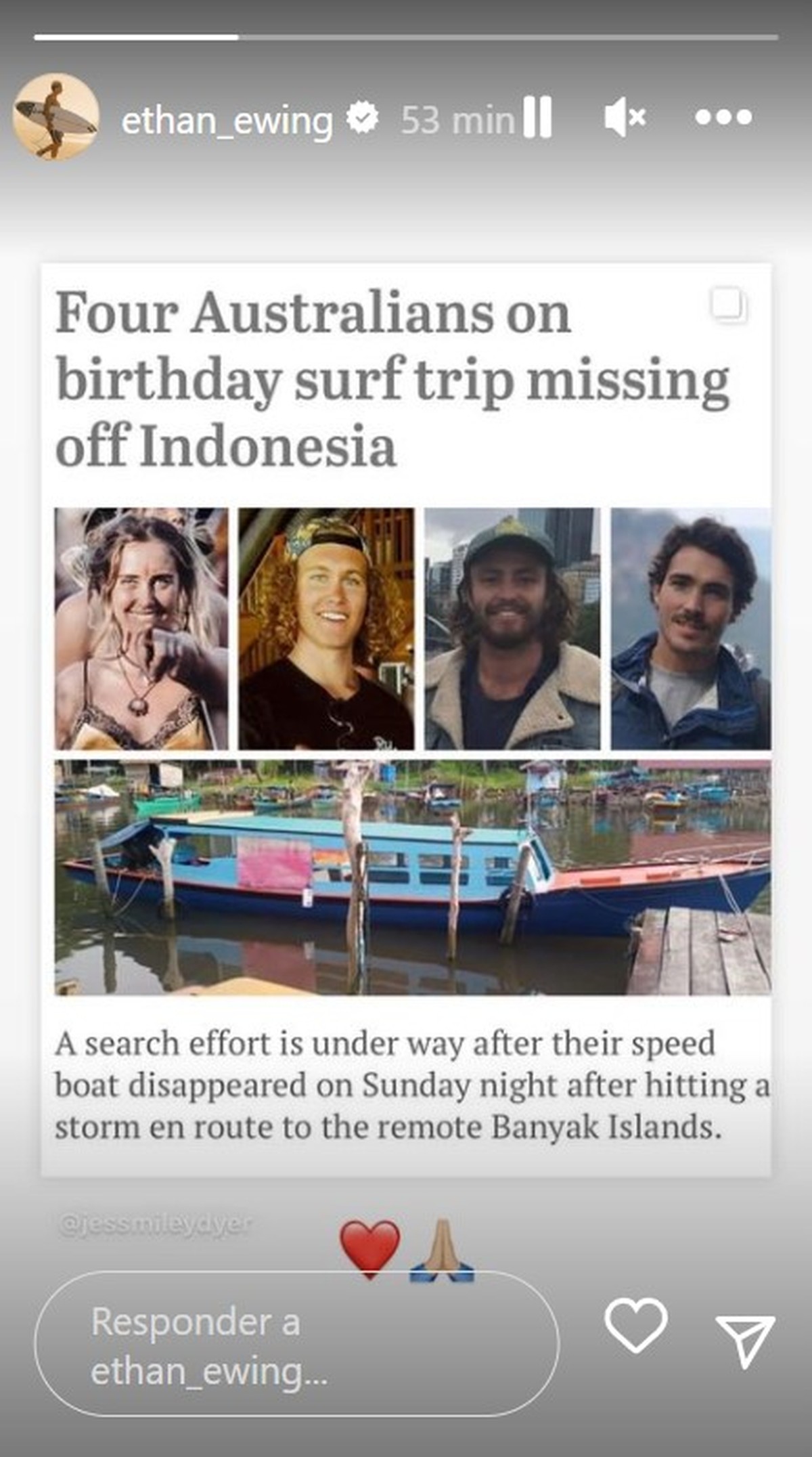 Surfistas australianos são procurados após desaparecerem na Indonésia