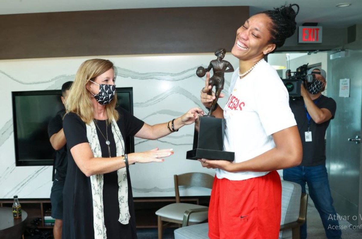 Em sua terceira temporada na WNBA, A'ja Wilson é eleita a "Jogadora ...